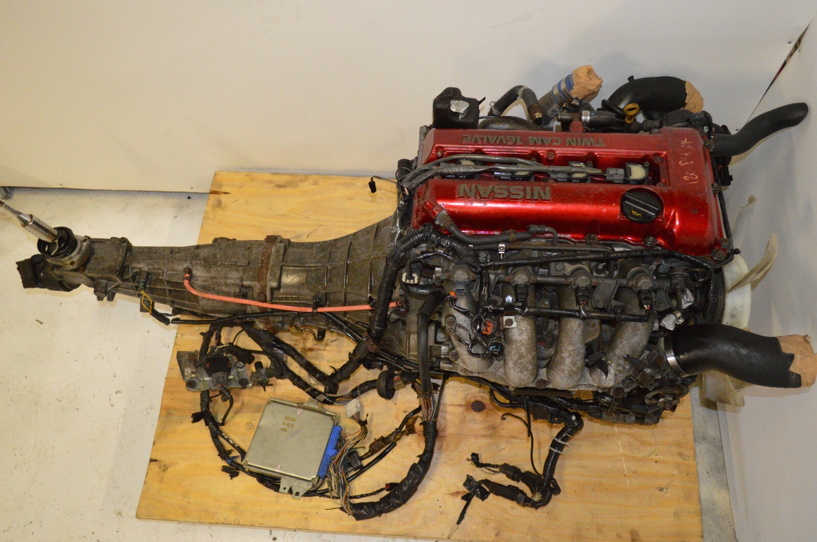 JDM Nissan Silvia SR20DET S13 2.0L Red Top Turbo Motor 5SPD Trans ECU ...