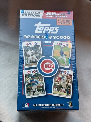 MLB Chicago Cubs 2008 Topps Factory Gift Set SEALED 55-Card Cubs Team ...