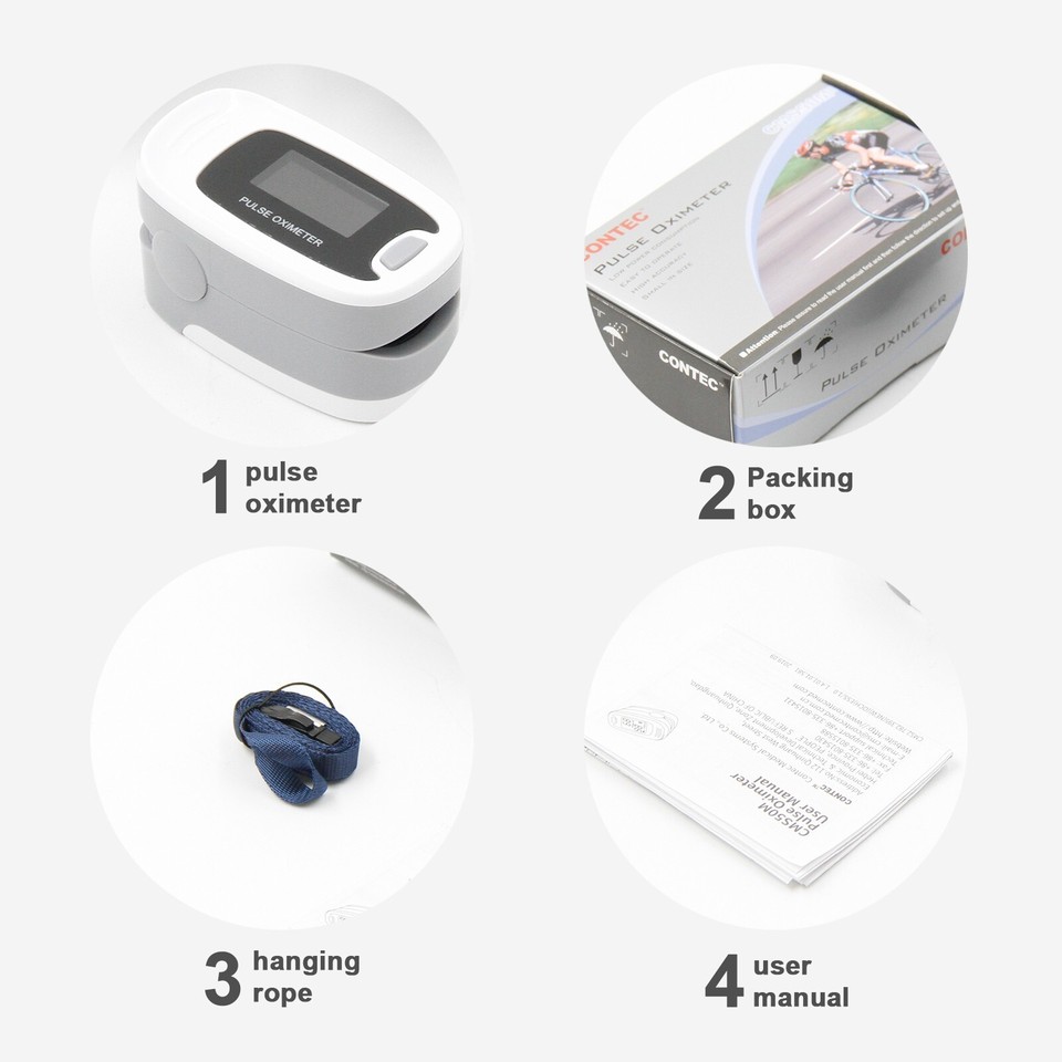 NEW OLED Finger Tip Pulse Oximeter Blood Oxygen Saturation SpO2 PR ...