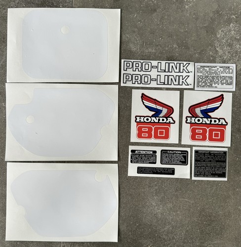 Honda CR80 1986 Full Decal Set / Sticker Kit /Including Backgrounds | eBay