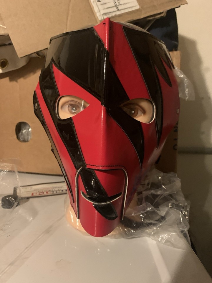 Kane Autograph replica mask Glenn Jacobs Adult Signed Leather ...