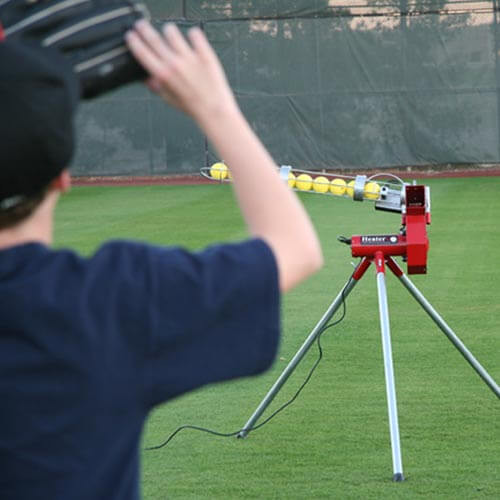 Variable Speed 52 MPH Real Baseball Pitching Machine with Auto Ball ...
