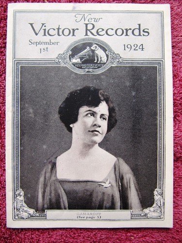 New VICTOR RECORDS Sep 1924 Billy Murray Lou Holtz Wendell Hall ...