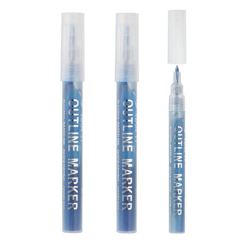 Metallic Marker Pens 3 Pack Paint Pens Small Point Colored Markers ...