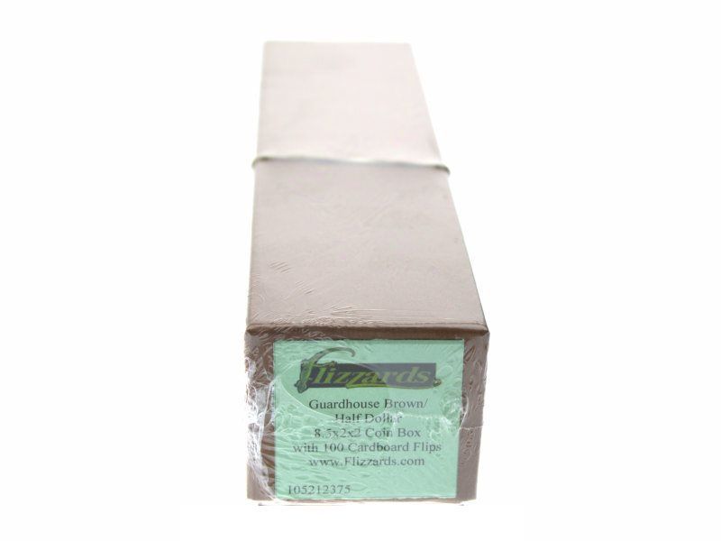 Guardhouse Brown/Half Dollar Coin Box with 100 flips, 2" x 2" x 8.5" | eBay