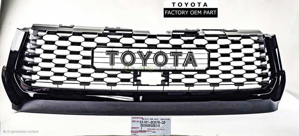 2018 Toyota Tundra TRD Pro Black Front Radiator Grille 218 ...