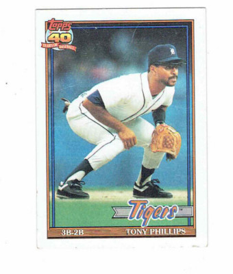 Tony Phillips Detroit Tigers 3B-2B #583 Topps 1991 #Baseball Card | eBay
