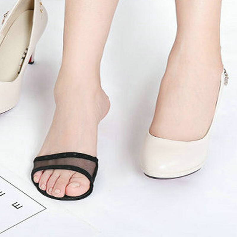 3pairs Women Non-Slip High Heels Sandal Invisible Half Footie Open Toe ...