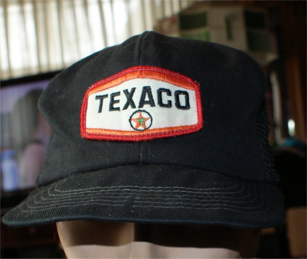 Vintage - Texaco - Denim Trucker Hat CAP GAS STATION MEMORABILIA RARE ...