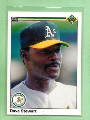 DAVE STEWART - 1990 Upper Deck - #272 - Athletics - Comb. Shipping | eBay