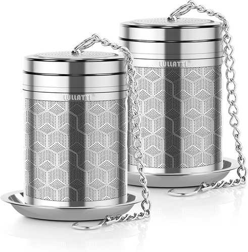 Large Tea Infuser for Loose Tea(2 Pack), 304 Stainless Steel Tea Ball ...