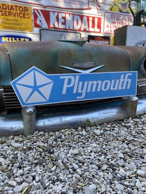 Antique Vintage Old Style Plymouth Sign! | eBay