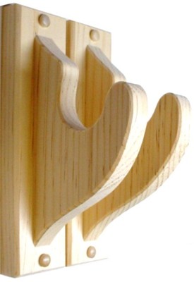 Pine Wooden Fishing Pole Rack Rod Rests Speargun Display Classic Wall ...