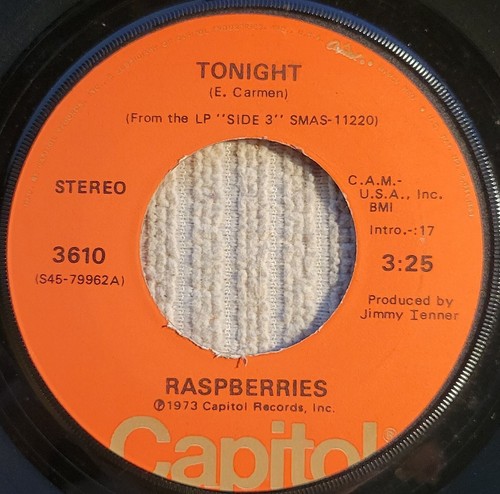 Raspberries "Tonight / Hard To Get Over A Heartbreak" VG | eBay