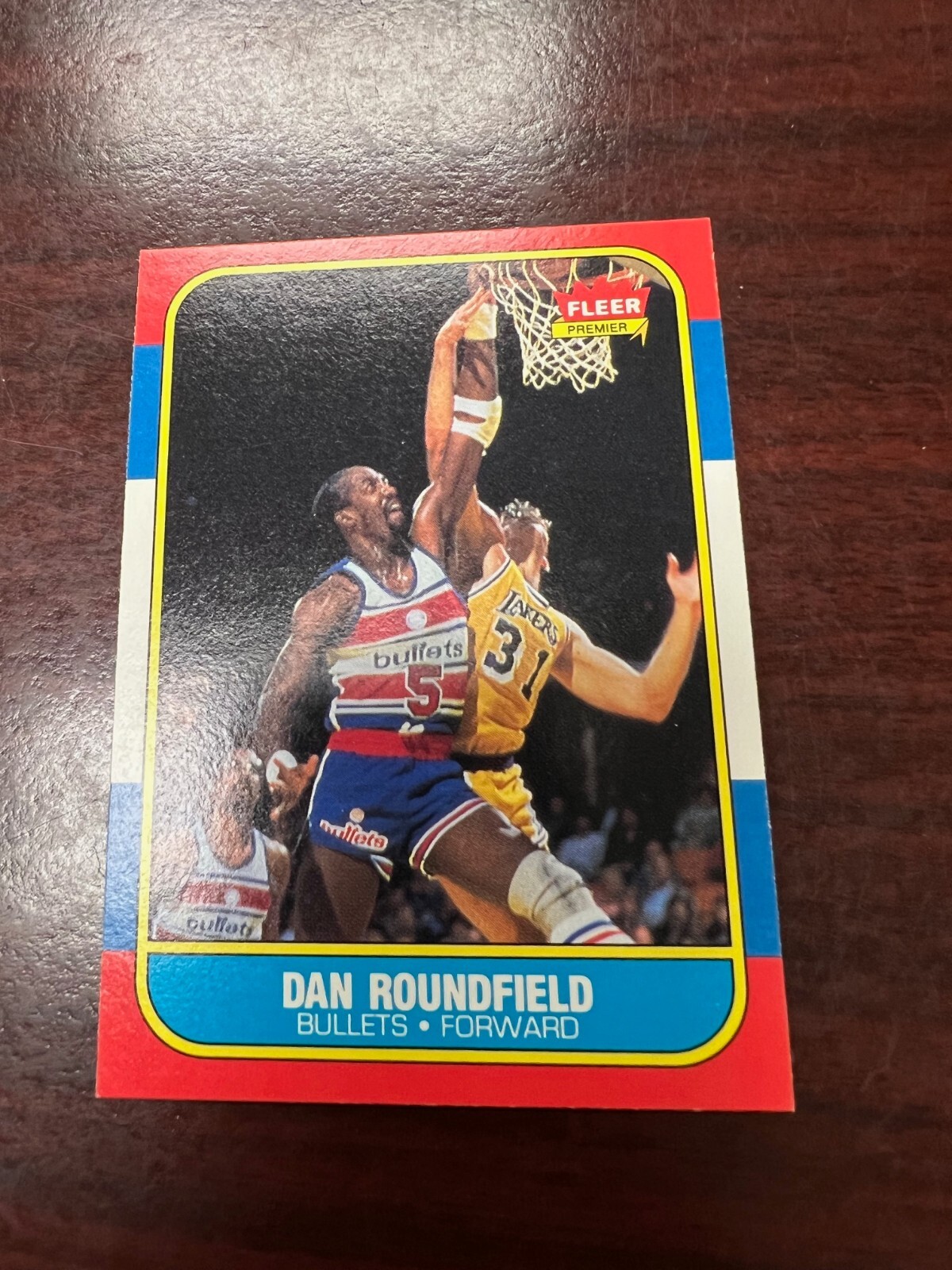 1986-87 Fleer - #95 Dan Roundfield - Washington Bullets - MINT - PACK ...