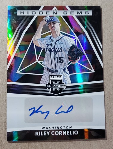 2022 Panini Elite Extra Edition Hidden Gems Riley Cornelio Auto ...