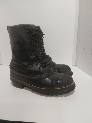 LACROSSE DE-ICER BLACK LEATHER HARD TOE FIBERGLASS SHANK WINTER MEN'S ...