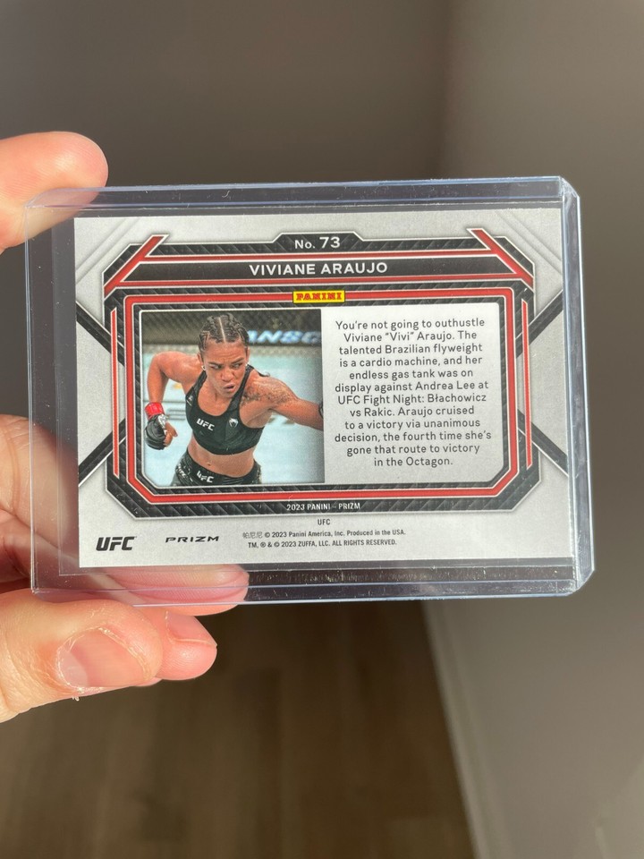 Viviane Araujo Red Ruby Wave Prizm - 2023 Panini Prizm UFC #73 | eBay