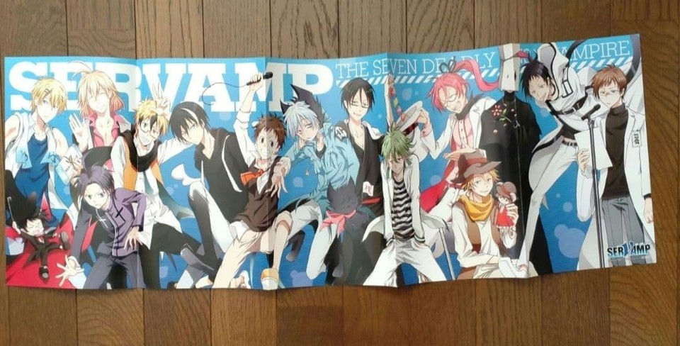92 Servamp 25cmx77cm Horizontal long Poster Japan Anime | eBay