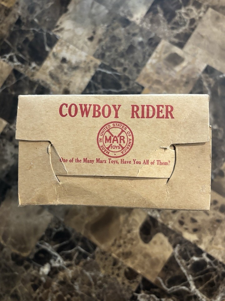 Vintage 1930’s Marx Tin Wind-Up Cowboy Rider Original Box Only!! Last ...