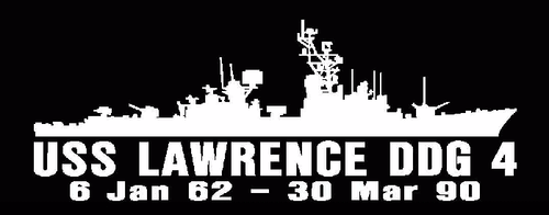 USS LAWRENCE DDG 4 Silhouette Decal U S Navy USN Military | eBay