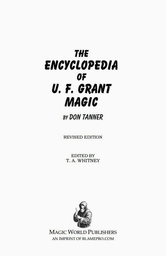 Encyclopedia of U. F. Grant Magic by Don Tanner | eBay