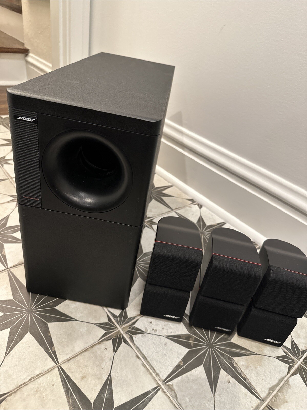Bose Acoustimass 7 Home Theatre Speaker System Subwoofer 3 Double Cube ...