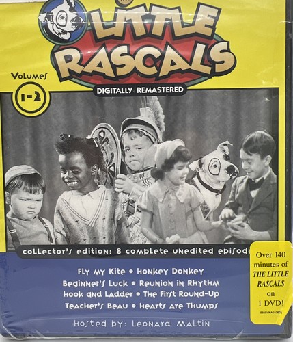 Little Rascals, Vol. 1 & 2 (DVD) 8 Uncut Remastered Episodes New ...