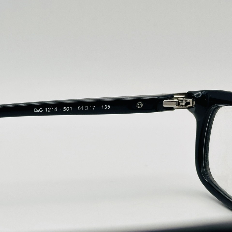 Dolce Gabbana Eyeglasses Women Oval Black Mod. DG 1214 D&G Logo NEW ...