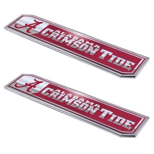 Alabama Crimson Tide 2 Piece Car Truck Edition Badge Color Aluminum ...