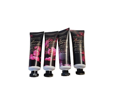 (4) Bebe Hand Care Collection Alluring Hand Cream Violet Freesia Peony ...