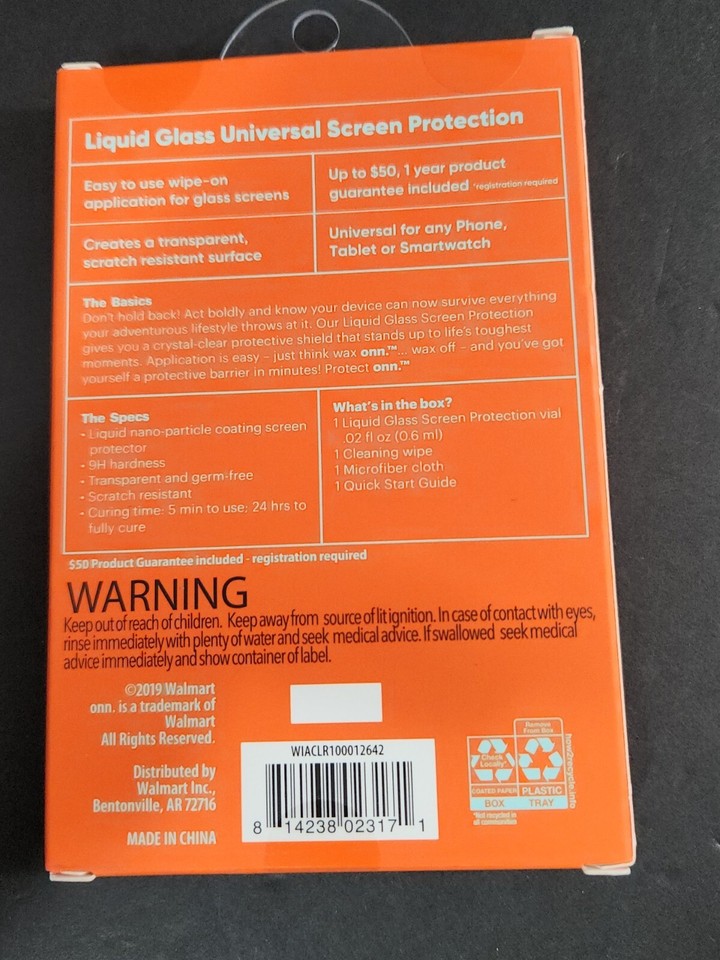 Protect ONN liquid glass universal screen protector NEW | eBay