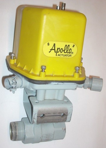 Apollo Pneumatic Actuator w Fittings & 1 1/2" 600 WOG Brass Ball Valve ...