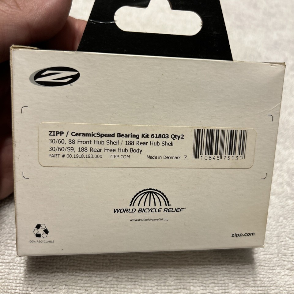 Zipp Ceramic Hub Bearing Kit 61803 | eBay