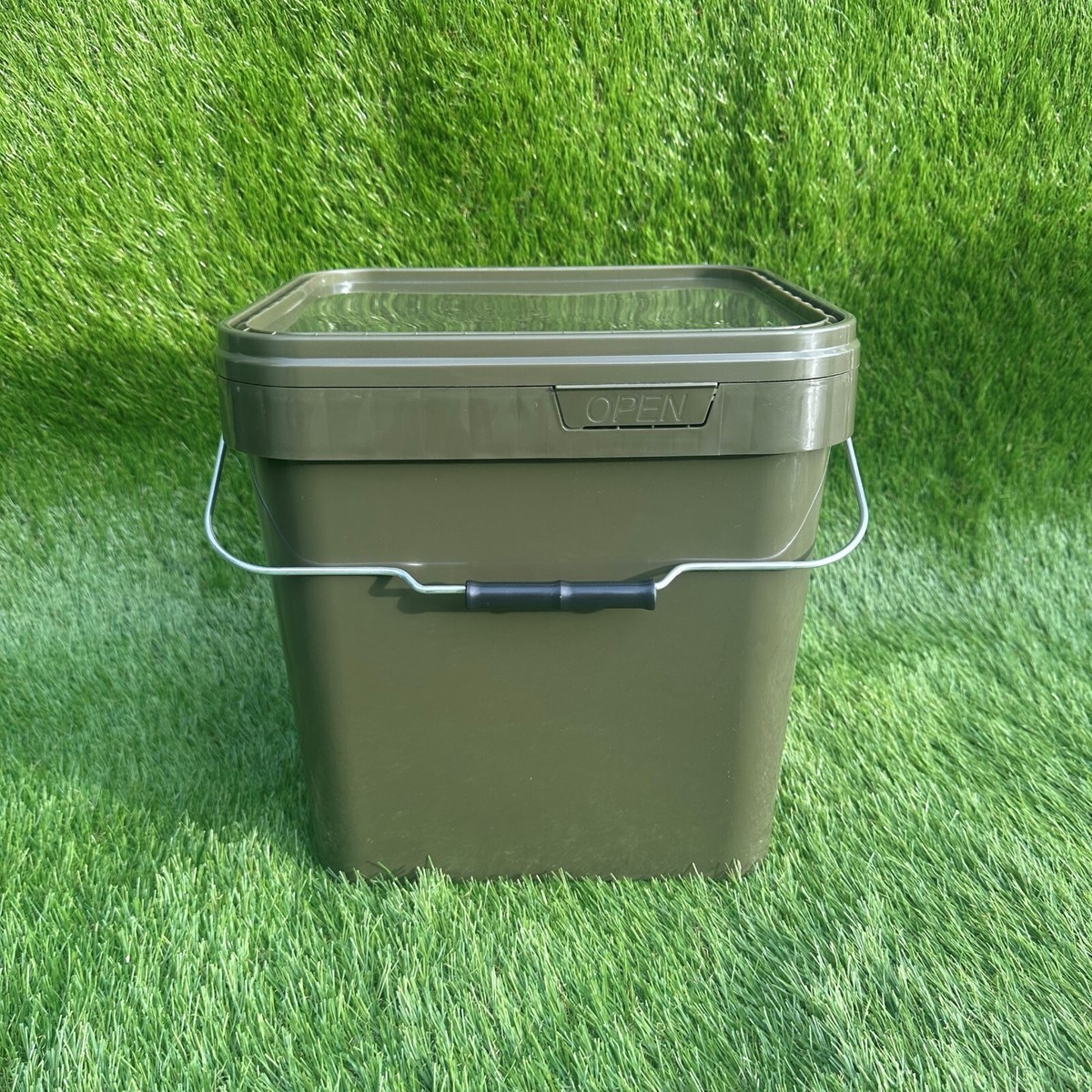 Bait Buckets Carp Fishing 10 Liter Rectangular Plastic Bucket Food ...