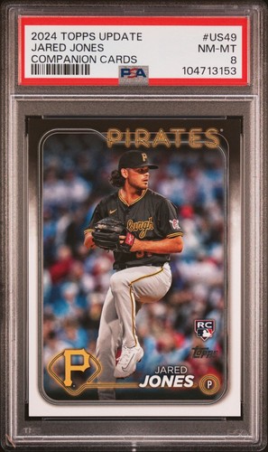 2024 Topps Update #US49 Jared Jones Companion Card Near Mint PSA 8 | eBay