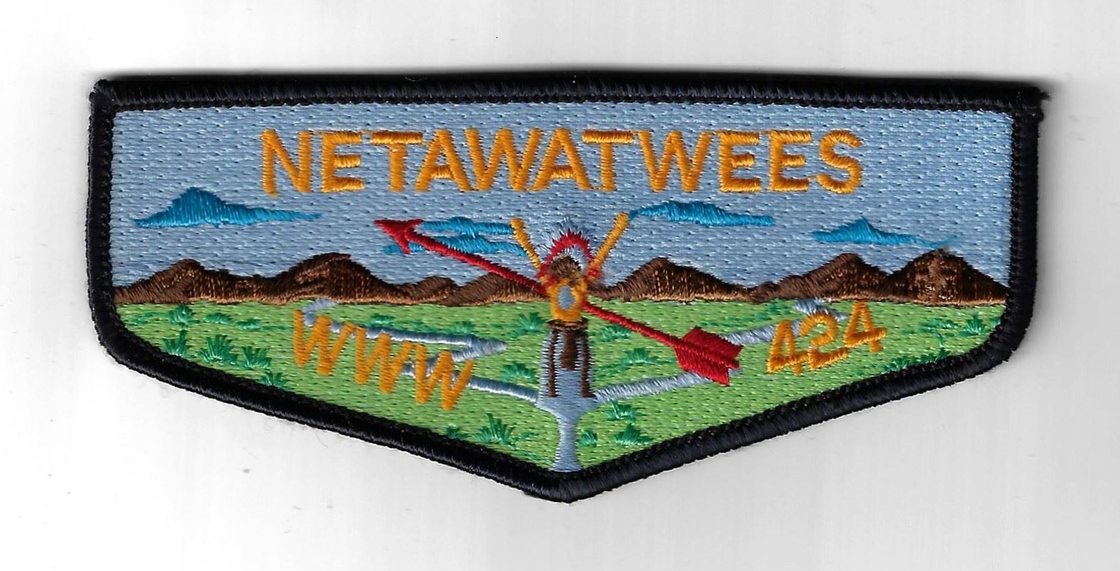 OA Netawatwees Lodge 424 WWW Flap BLK Bdr. Zane Trace Council 467, OH ...