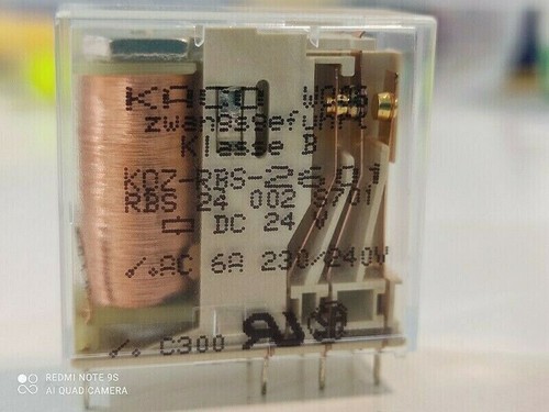 4 RELE' KOZ-RBS-2601 KACO DC24V 6A 230-240V RBS24002S701 8PIN SAFETY ...