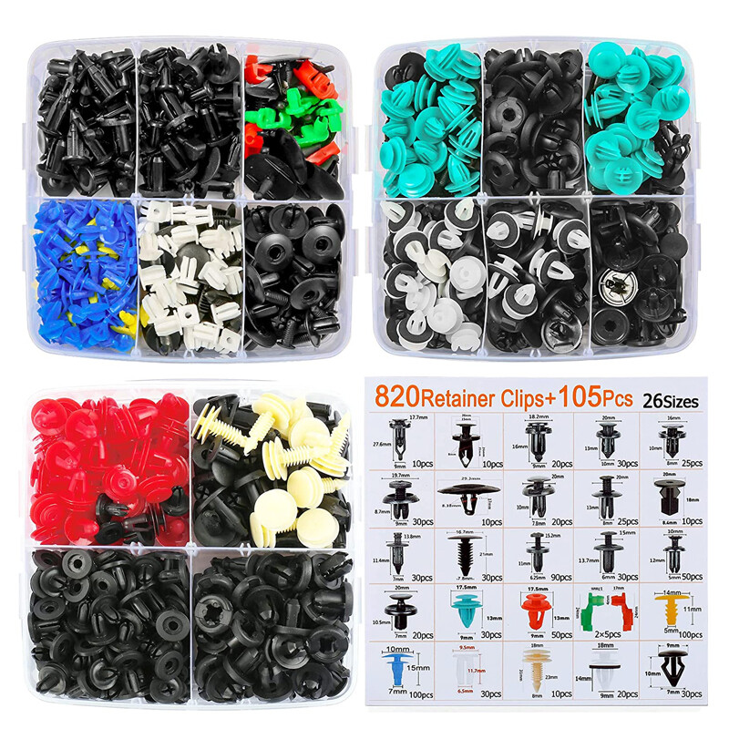 925PCS Body Push Pin Rivets Door Trim Panel Fastener Clip Car Interior ...