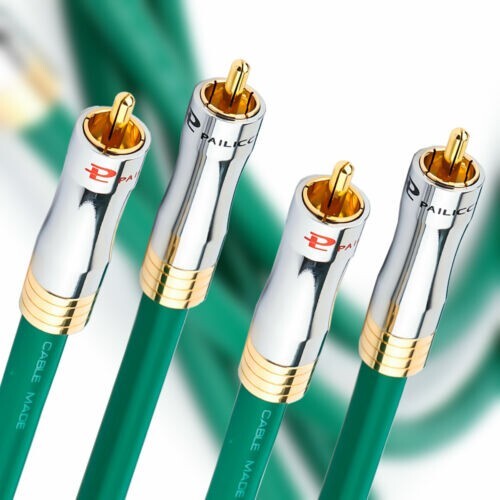 MCINTOSH Silver Plated Shielded HiFi RCA Audio Line Signal Interconnect ...