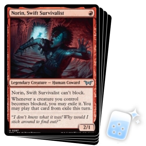 NORIN, SWIFT SURVIVALIST (297) X4 Duskmourn: House Of Horror DSK Magic ...