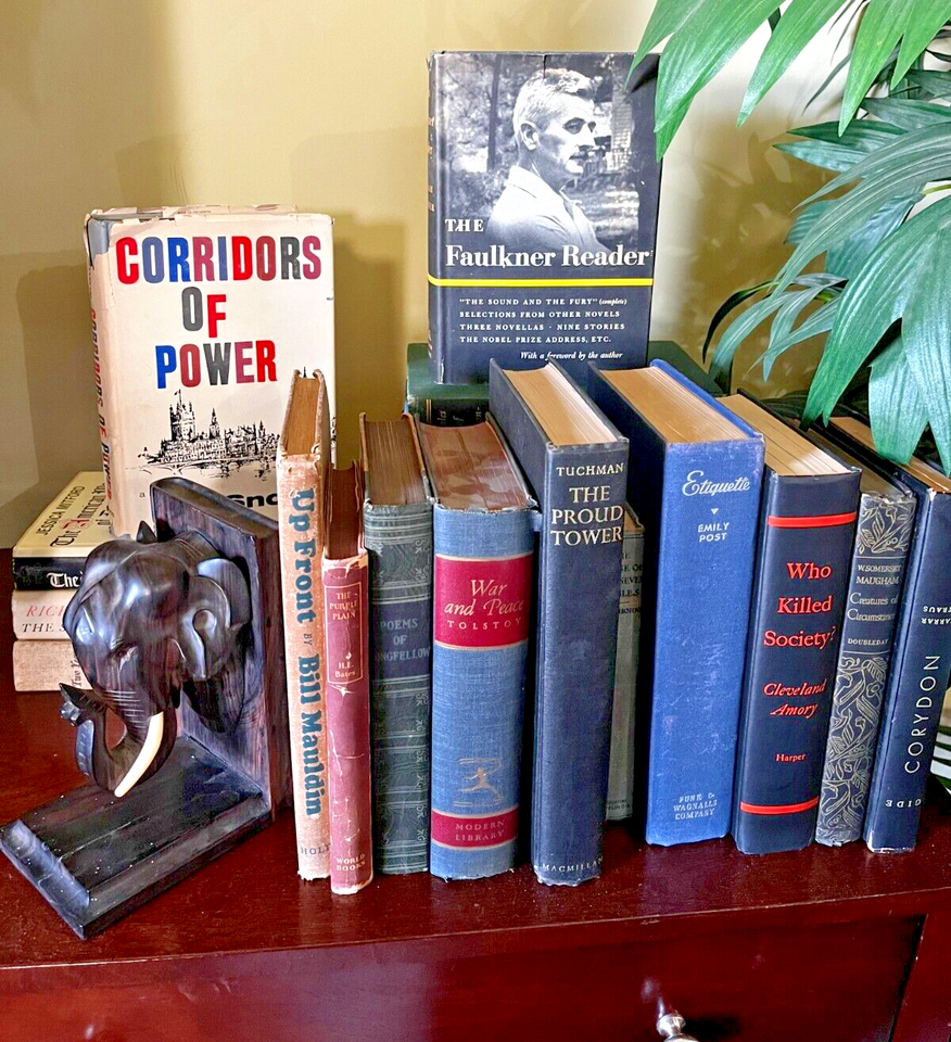 Lot of 10 Vintage Old Rare Antique Hardcover Books - Mixed Color ...