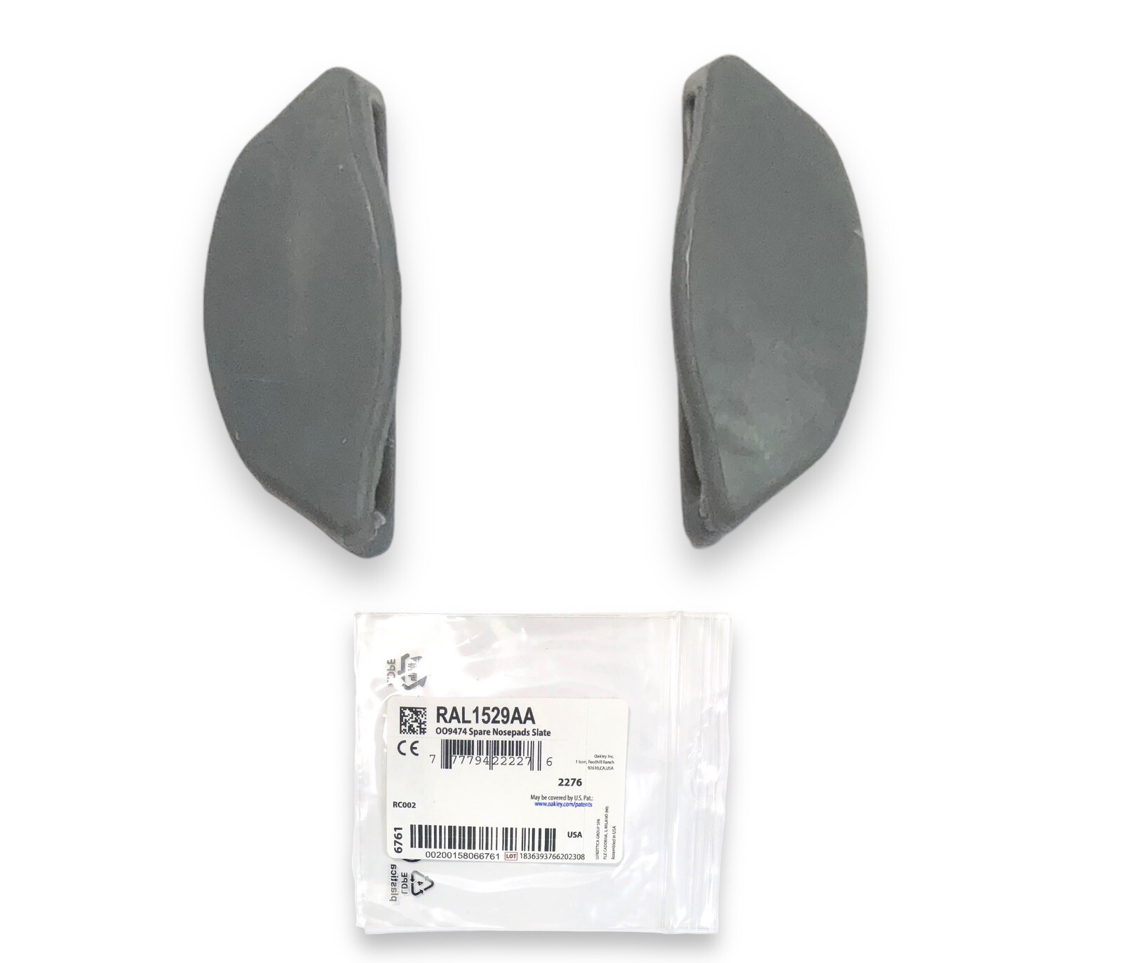 Oakley HSTN OO9242 Gray Rubber Replacement Nose Pads Regular Fit ...