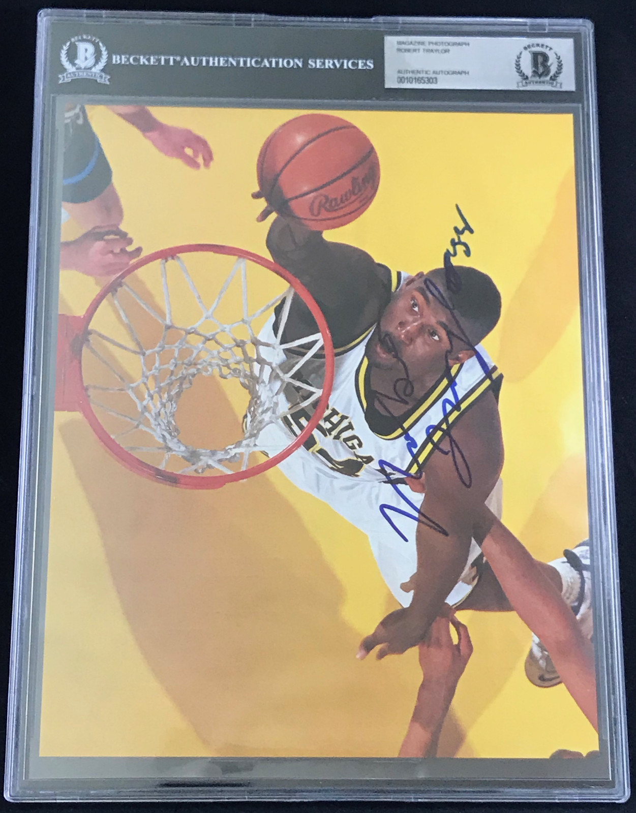 Robert "Tractor" Traylor U of M Wolverines Signed Autographed Photo ...