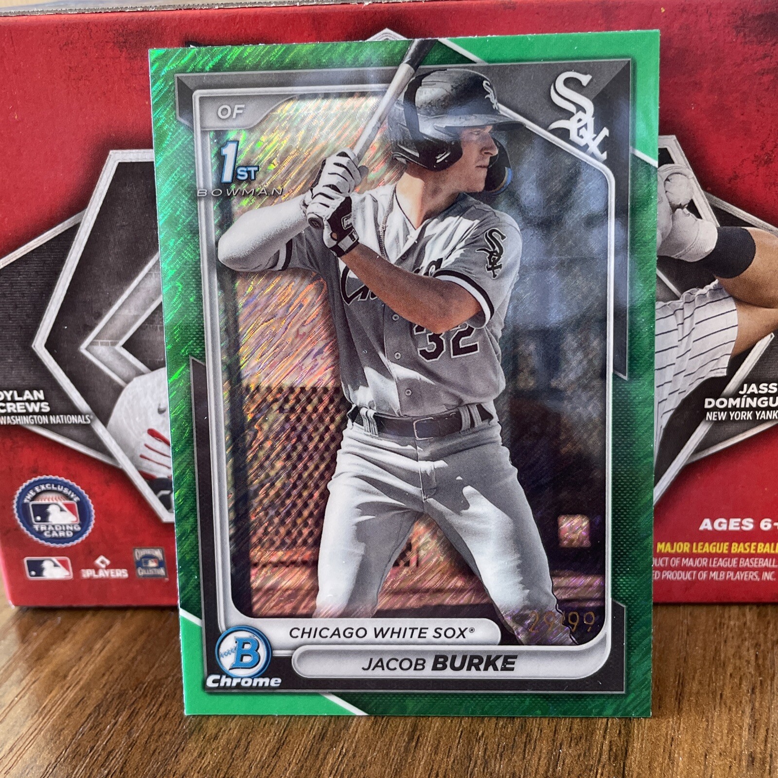 2024 Bowman - Jacob Burke 1st Bowman, Green Parallel 29/99 | eBay