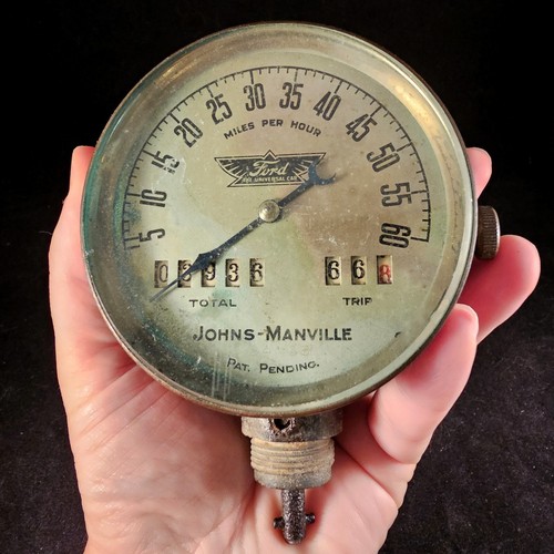 Rare Vintage Johns Manville Ford Speedometer - Model T - 1913 1914 1915 ...