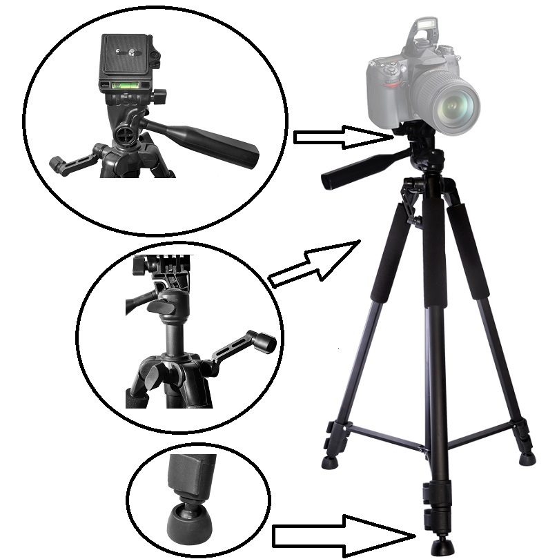 60" Super-Duty Tripod With Case For Panasonic Lumix DMC-GX8 DMC-FZ300 ...