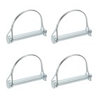 4 Pcs Trailer Coupler Pins, 1/2" x 3.5" Half Round Safety Wire Lock ...