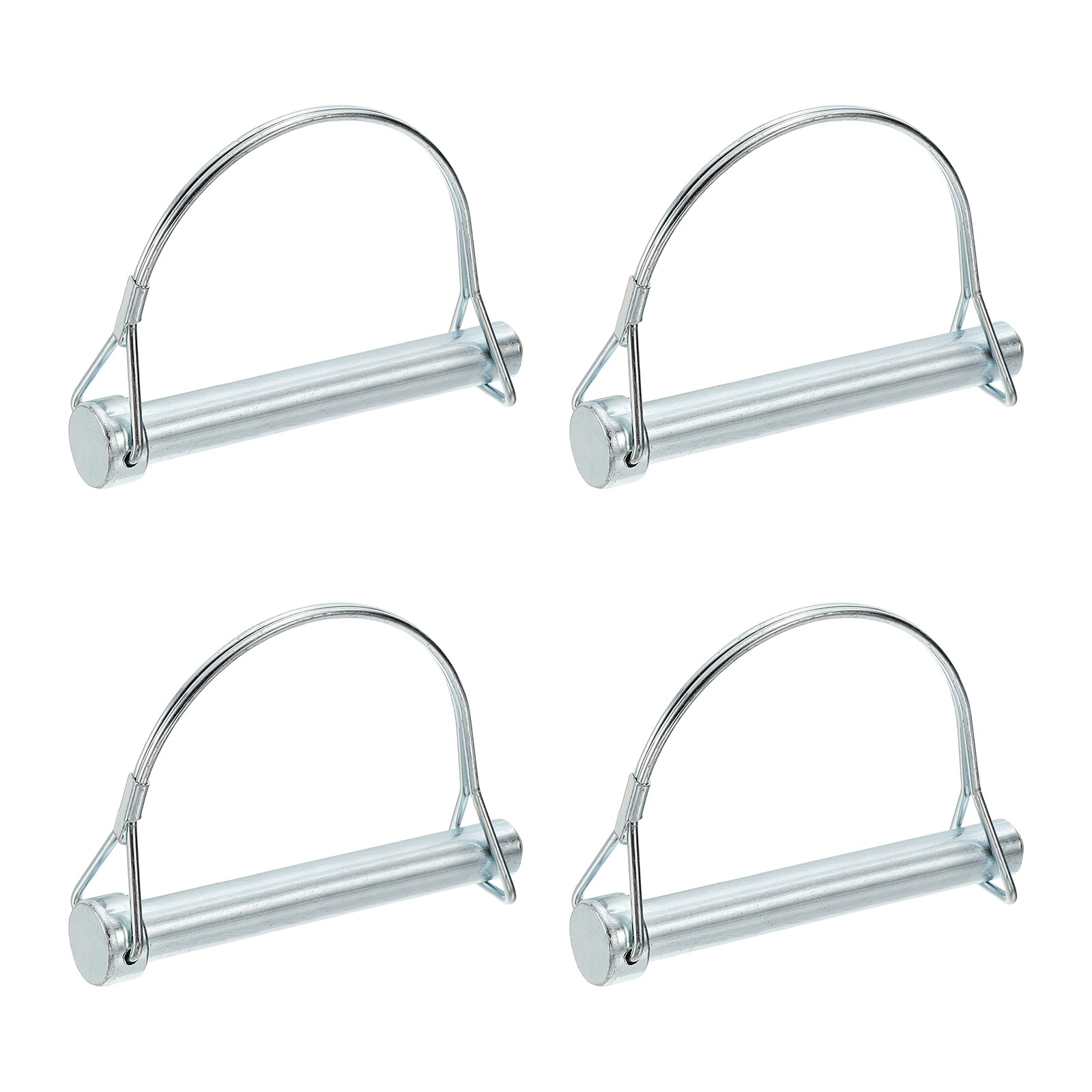 4 Pcs Trailer Coupler Pins, 1/2" x 3.5" Half Round Safety Wire Lock ...