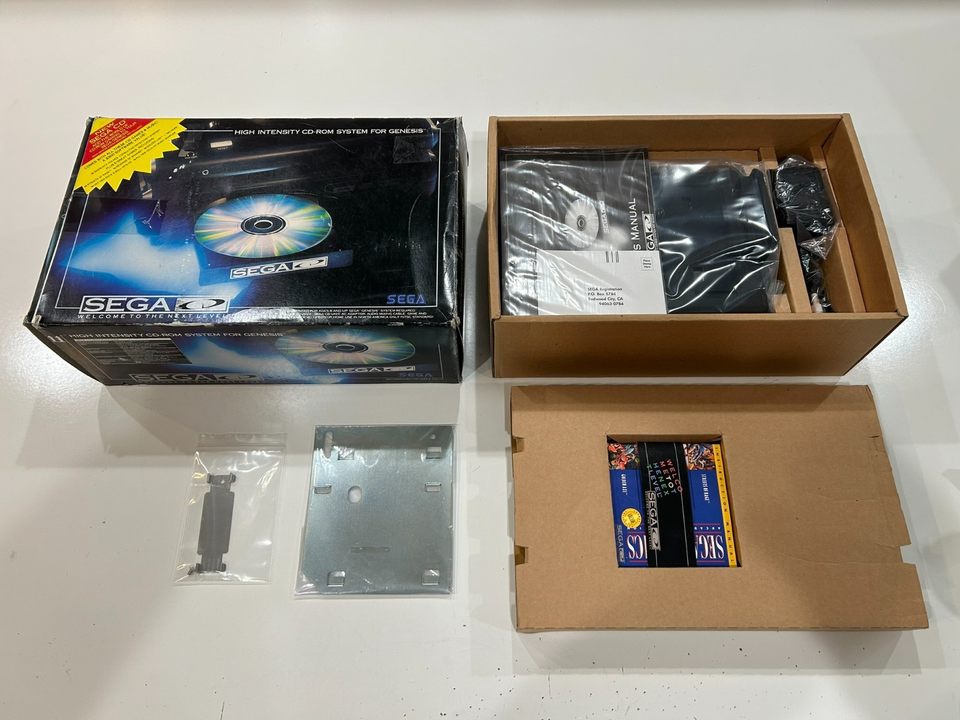 Sega CD Model 1 CIB Genesis System Console Add On Complete in Box ...